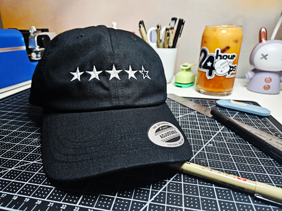 Metokur Hat 4/5 Stars - (All White Stars)