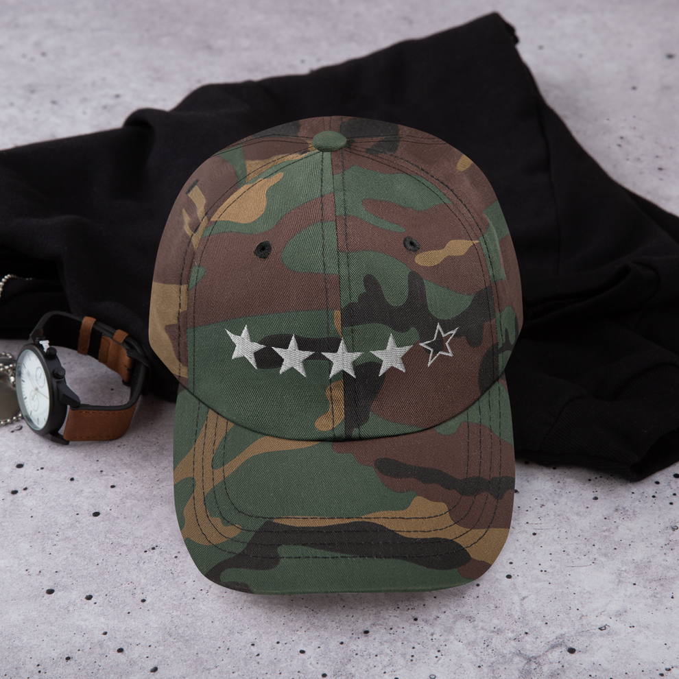 Metokur Hat 4/5 Stars - (All White Stars)